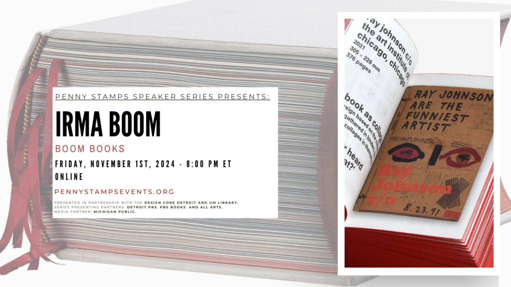 Irma Boom - Boom Books | The Penny Stamps Distinguished Speaker Series ...
